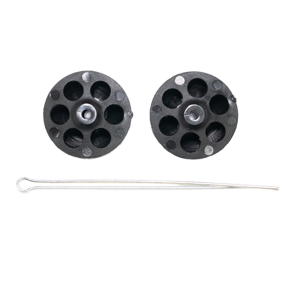 #315 Brush Buttons – Black Widow Bows