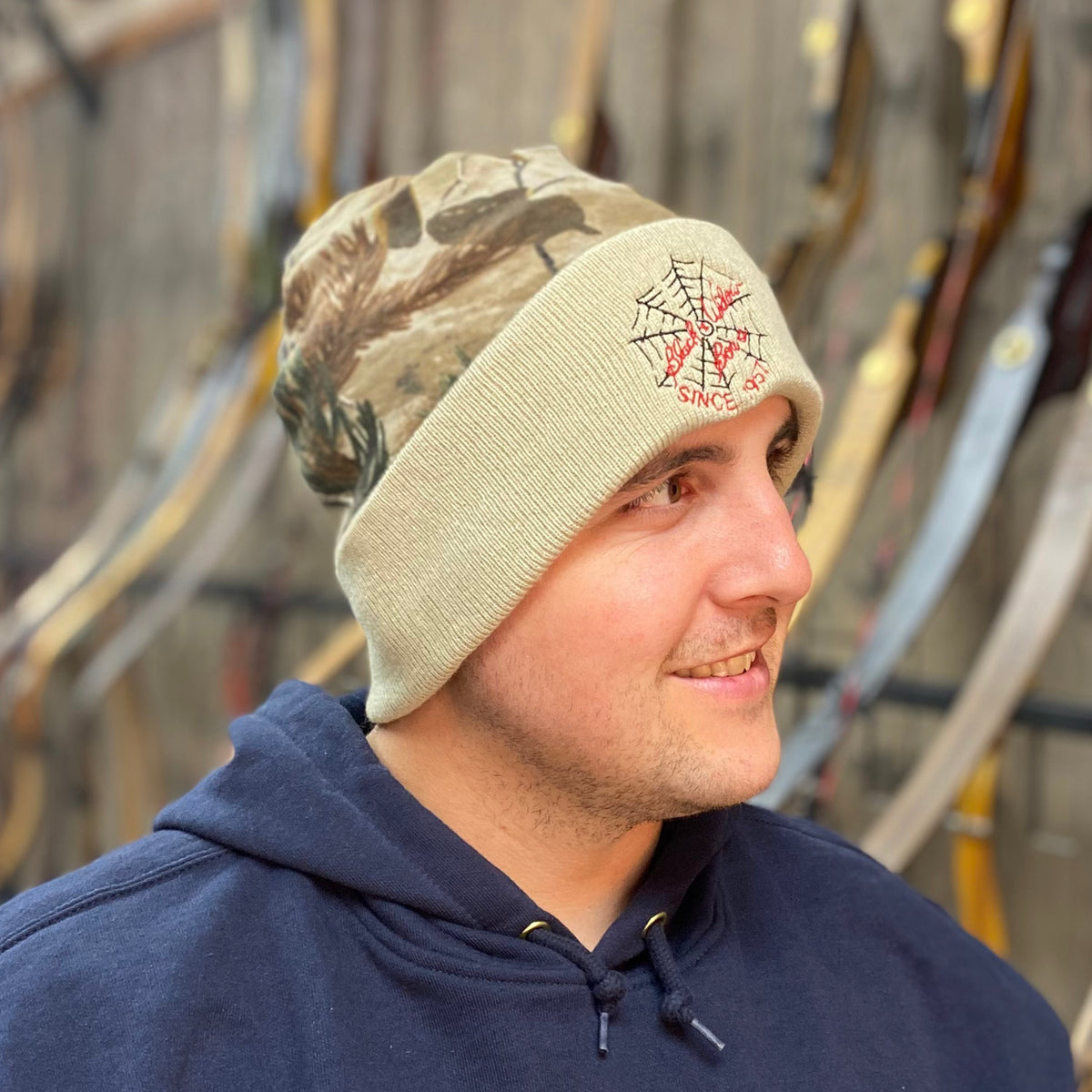 #800 Black Widow Stocking Cap – Black Widow Bows